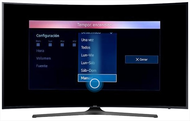Smart TV Curvo UHD KU6500 - ¿Cómo configurar temporizador de encendido ...