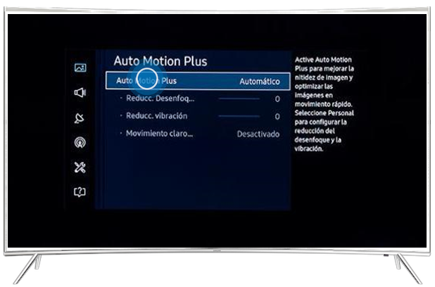 UN60KS7000 - ¿Cómo realizar el ajuste auto motion plus? | Samsung CO