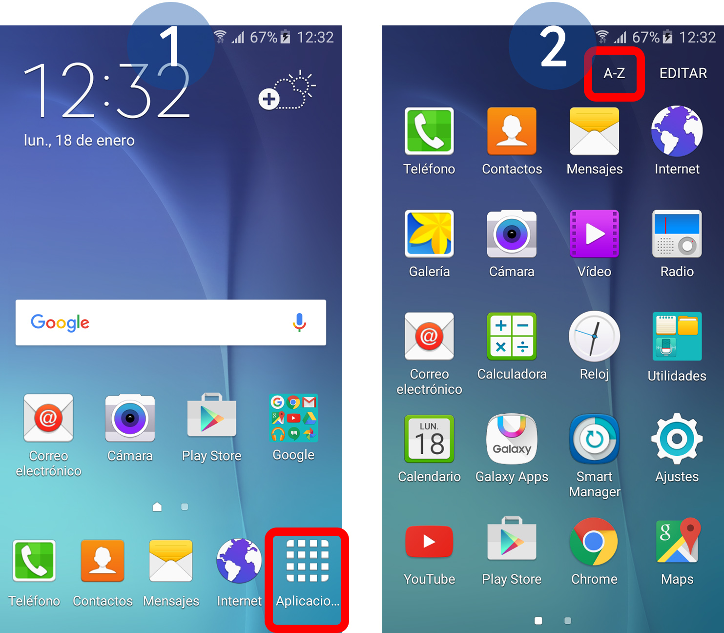 ¿Cómo ordenamos las aplicaciones del menú alfabéticamente? | Samsung ...