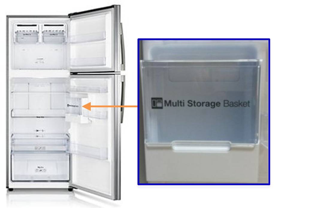 What is unique about Multi Storage Box in Samsung Frost Free ...