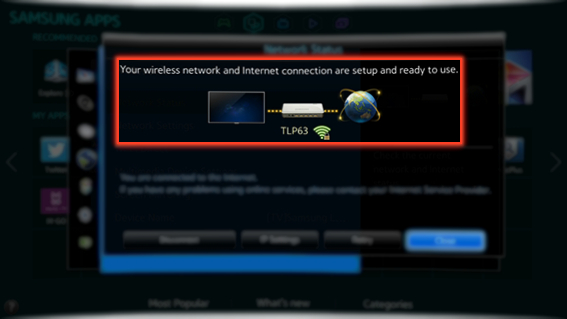How to check the Internet Connection Status in Samsung Smart TV ...