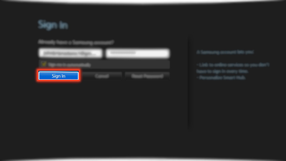 How to Sign in to a Samsung account from Samsung Smart TV? | Samsung ...