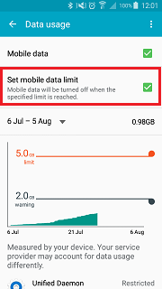 How Do I check my mobile data usage, switch it on or off, and set a ...