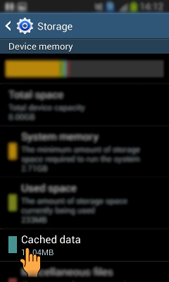 How to clear Storage Cached data in Samsung Galaxy Grand Neo(GT-I9060 ...