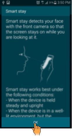 How to enable Smart Stay in Samsung Galaxy S5(SM-G900H)? | Samsung ...