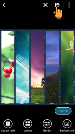 How to create Collage using Collage Studio in Samsung Galaxy S5(SM ...